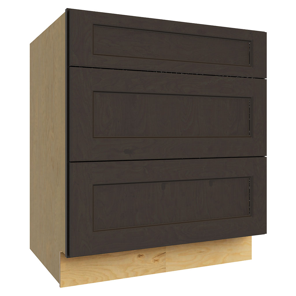 DB30 ( 3 DRAWER BASE - 30"W X 34-1/2"H X 24"D ) – DIRECT2UCABINETS